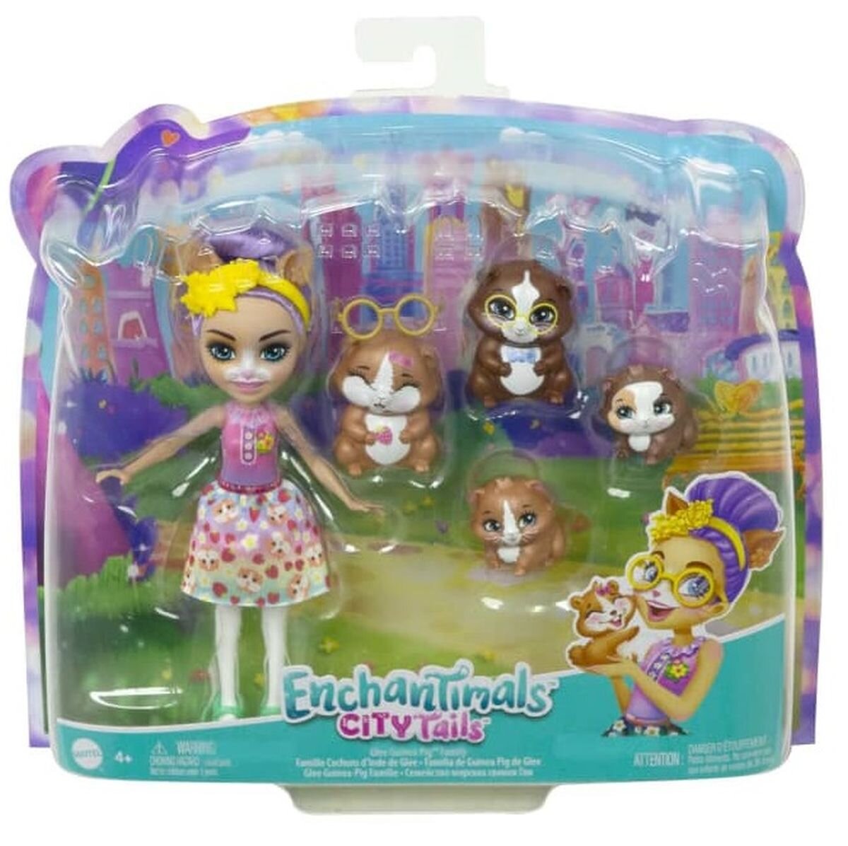 Enchantimals Rodzina Świnki morskie Glee Guinea Pig HHB84 Lalka ...