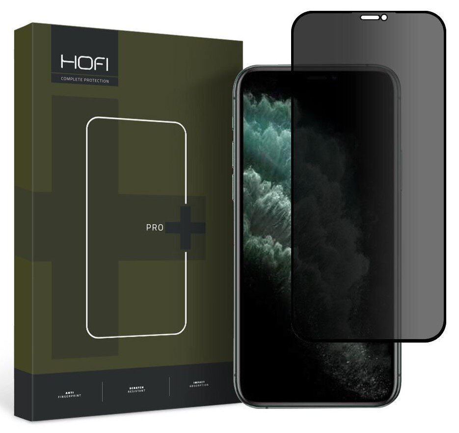 HOFI Anti Spy Glass Pro do Apple iPhone X XS 11 Pro Privacy Szk o Prywatyzuj ce niskie ceny i opinie w Media Expert