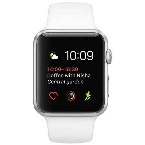 APPLE Watch 2 42mm (srebrny/biały) - niskie ceny i opinie w Media Expert